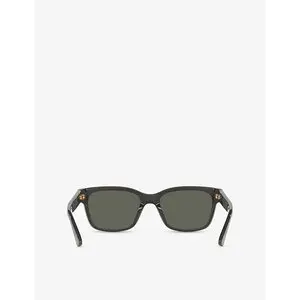 Gucci Gg1716s Rectangle-frame Injected Sunglasses - Grey