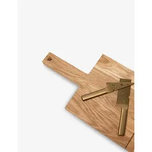 WOODSEA Branded Cheese Board With Knives 55cm X 20cm