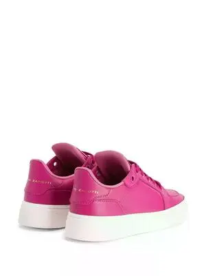 GIUSEPPE ZANOTTI Calf-leather Lace-up Sneakers - Pink