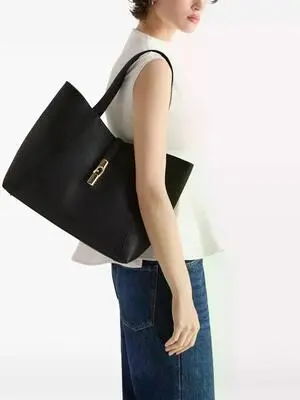Furla Large Goccia Tote Bag - Black