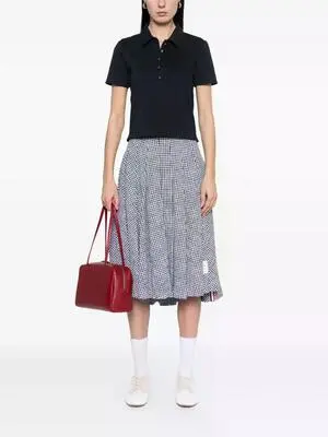 Thom Browne Cotton Short-sleeve Polo Top