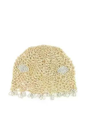 Rabanne Crochet-knit Beaded Hat