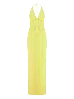 MONOT Halterneck Maxi Dress