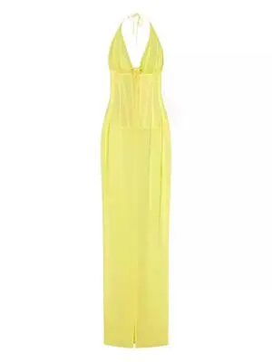 MONOT Halterneck Maxi Dress