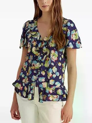 Ralph Lauren Floral-print Shirt - Blue