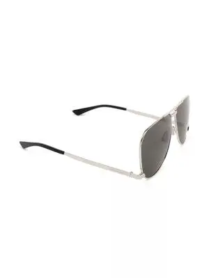 Saint Laurent Logo-engraved Pilot-frame Sunglasses