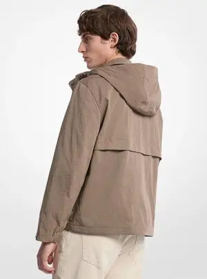 Michael Kors Nylon Twill Windbreaker Jacket