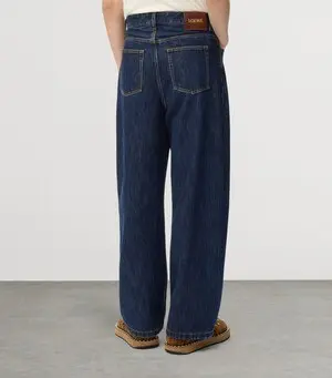 Loewe Curved Leg Cotton Jeans