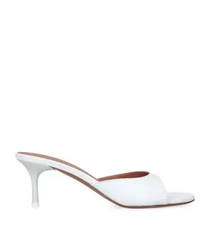 Women's White Mule Heels Mules Clogs