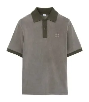 Loewe Cotton Anagram Polo Shirt - Green