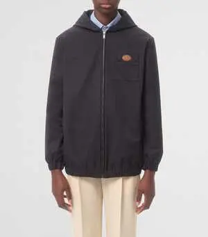 Valentino Garavani Hooded Vlogo Jacket - Blue
