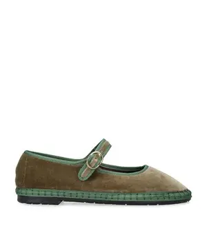 FLABELUS Eyre Mary Janes - Green