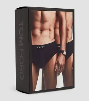 TOM FORD Cotton-stretch Logo Briefs