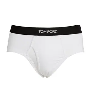 TOM FORD Cotton-stretch Logo Briefs