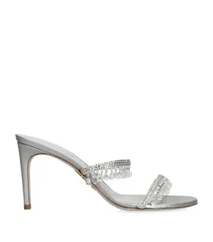 Rene Caovilla Chandelier Heeled Mules - Grey