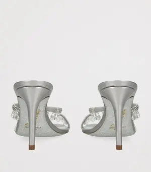 Rene Caovilla Chandelier Heeled Mules - Grey