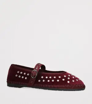 FLABELUS Velvet Ballet Flats