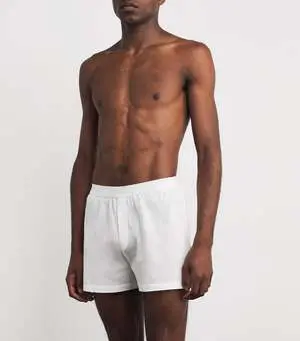 Sunspel Cotton Mesh Cellular Boxer Shorts