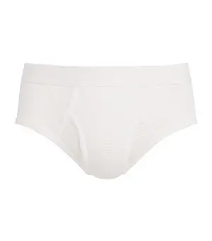 Sunspel Cotton Mesh Cellular Briefs