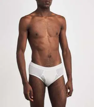 Sunspel Cotton Mesh Cellular Briefs