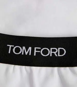 TOM FORD Cotton-stretch Logo Trunks
