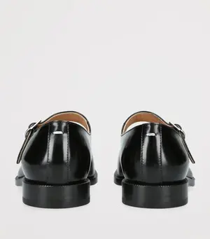 MAISON MARGIELA Leather Tabi Mary Jane Shoes - Black