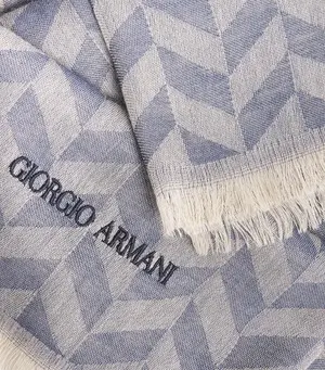 Giorgio Armani Jacquard Cashmere Scarf