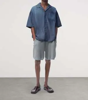 Loewe Cotton Chambray Short-sleeve Shirt