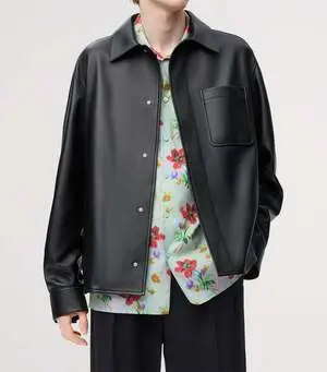 Loewe Leather Anagram Overshirt