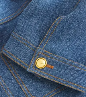 Adam Lippes Cropped Nessy Denim Jacket