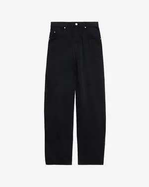 Isabel Marant Jenny Relaxed Fit Denim Pants - Black