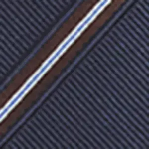 Giorgio Armani Silk Stripe Jacquard Neck Tie - Blue