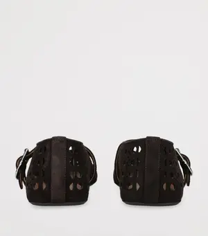 Alaïa Vienne Suede Ballet Flats - Brown