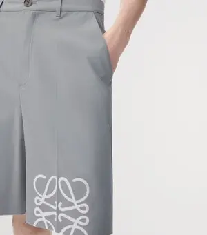 Loewe Cotton Tailored Anagram Shorts