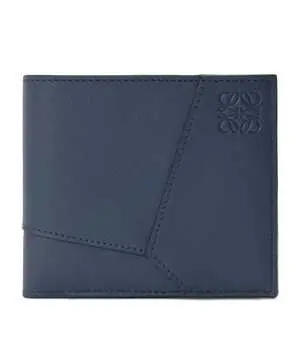 Loewe Leather Puzzle Edge Wallet Blue