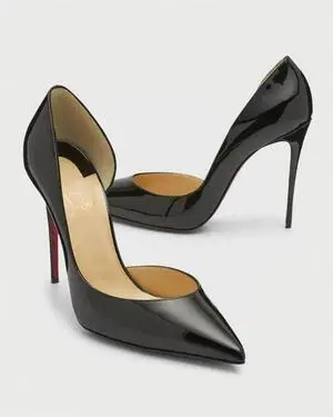 CHRISTIAN LOUBOUTIN Iriza 100mm Patent Leather Pumps - Black