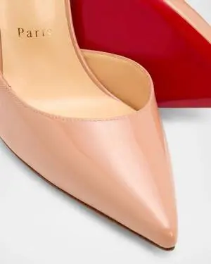 CHRISTIAN LOUBOUTIN Iriza 100mm Patent Leather Pumps - Nude
