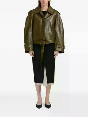 Marni Cropped Leather Jacket