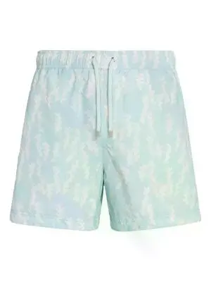 Zegna Printed Swim Shorts - Blue