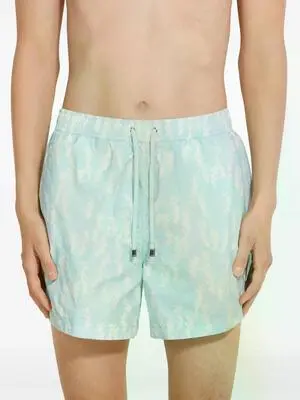 Zegna Printed Swim Shorts - Blue