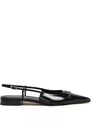 Marni Pointed-toe Slingback Sandals - Black
