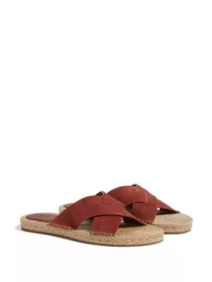 Zegna Suede Espadrille Slides