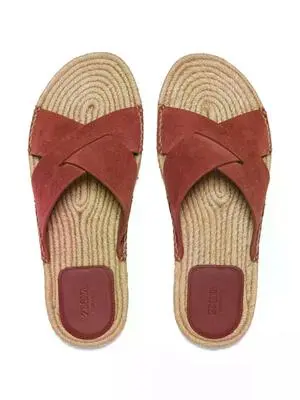 Zegna Suede Espadrille Slides