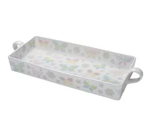 TEMP-TATIONS As Is 18' X 8' Serving Tray With Wrap Handles - One-color