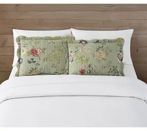 AMERICAN TRADITIONS Edens Garden Pair Of Standa Rd Shams - One-color