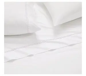 SCOUT Pick Stitch Cotton Percale King Pillowcas E Pair - One-color
