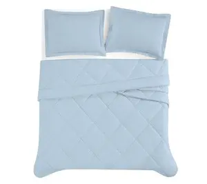 CANNON Solid Percale Full/queen 3-piece Comfort Er Set