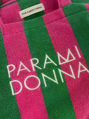 PARAMIDONNA Striped Tote Bag