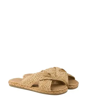 Women's Raffia Mules