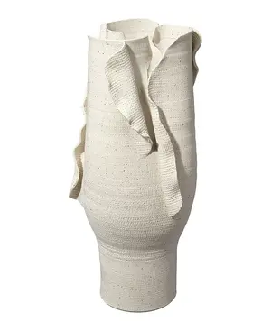 JAMIE YOUNG CO. Severed Tall Porcelain Decorative Vessel - White